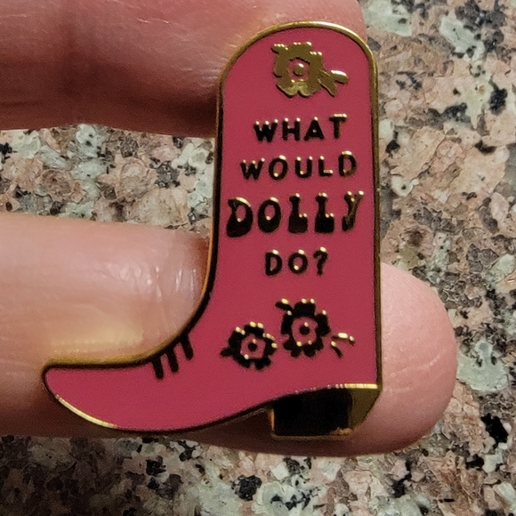 Jewelry | 2 For 13 What Would Dolly Do Dolly Parton Cowboy Boot Hard ...